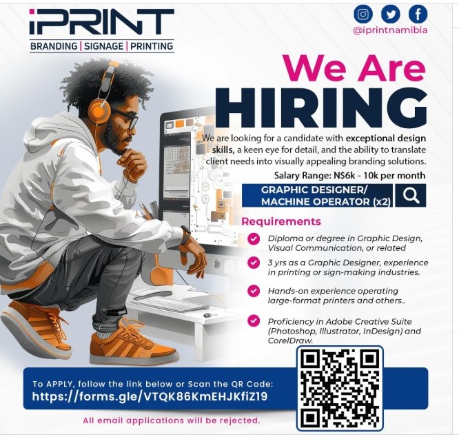 August iPrint Namibia Vacancies 2025, Latest Job Opportunities at @www ...