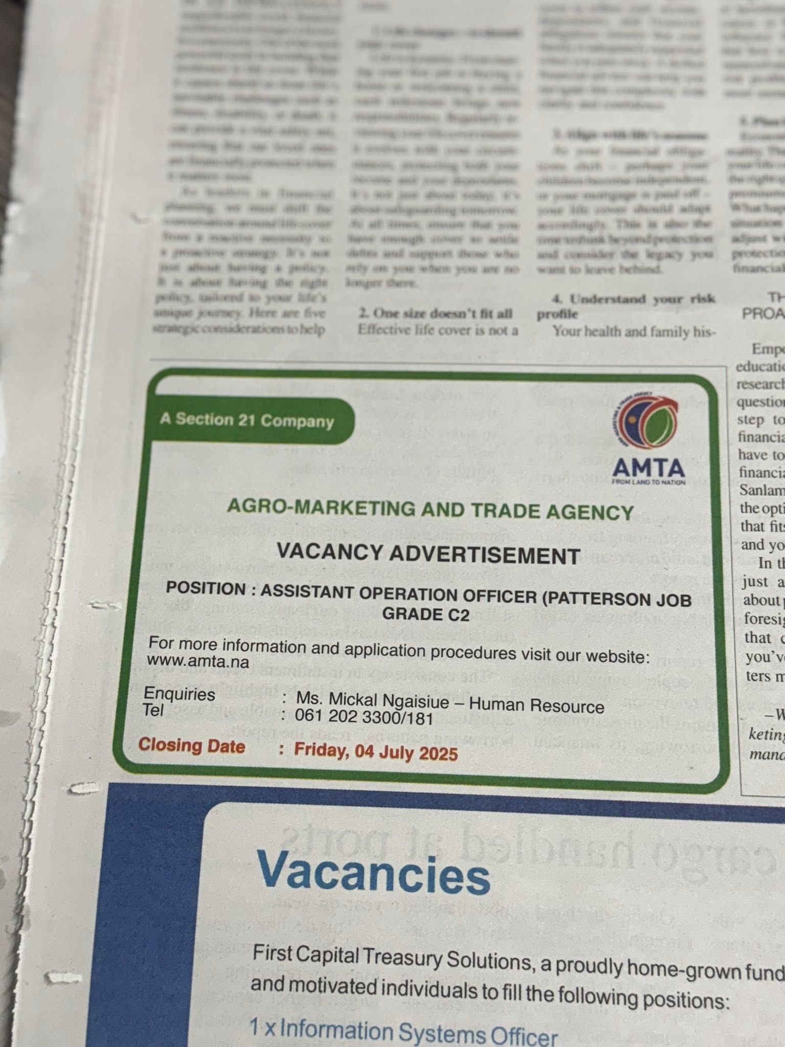 July AMTA Vacancies 2025, Latest Advertising Agency Career ...
