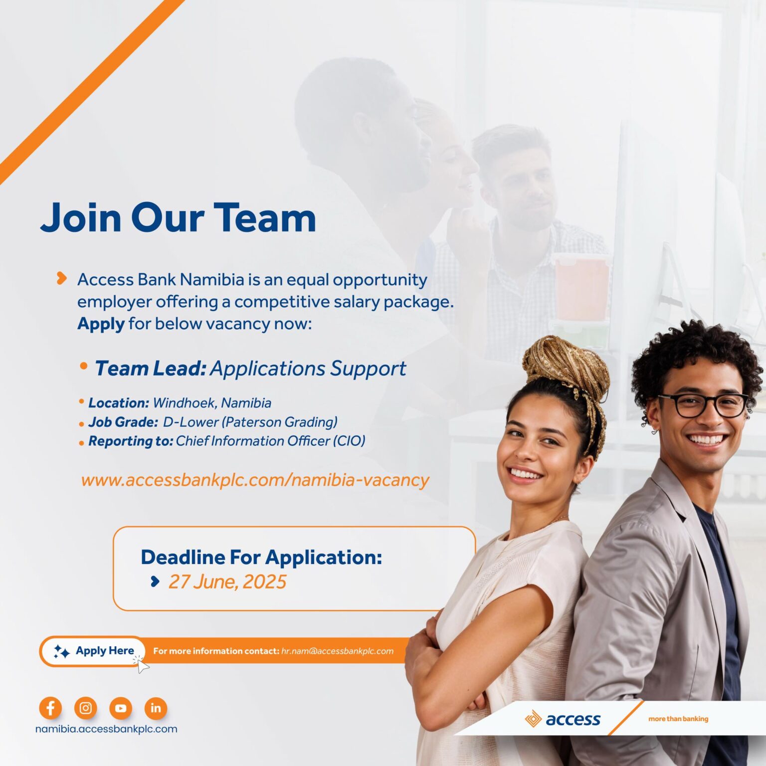 July Access Bank Namibia Vacancies 2025, Latest Job Opportunities at ...